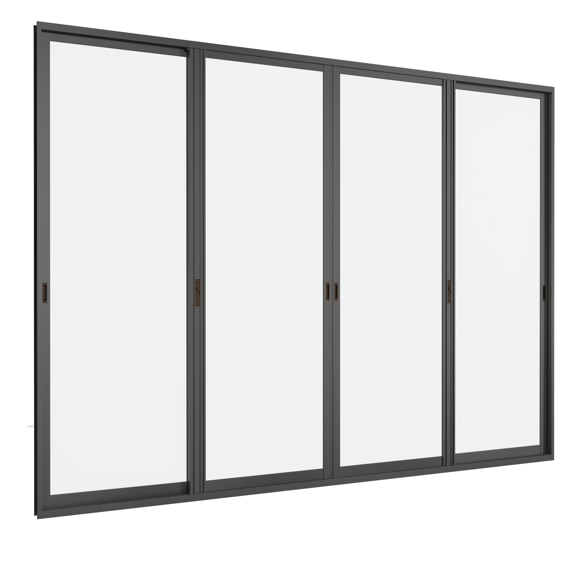 Entrance sliding door (4 panels on 2 tracks) - TOSTEM Thailand