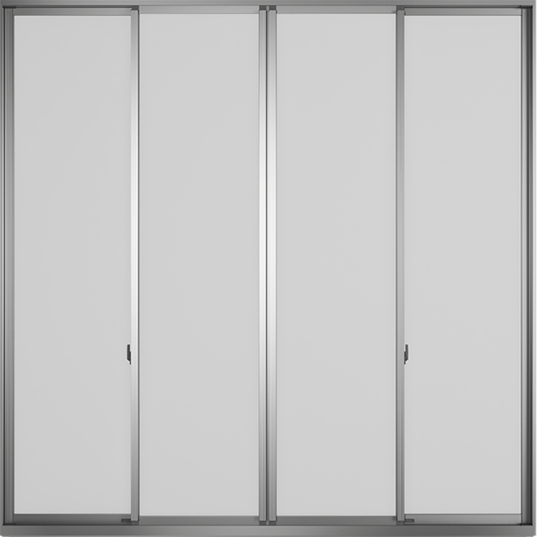 Entrance sliding door (4 panels on 2 tracks) - TOSTEM Thailand